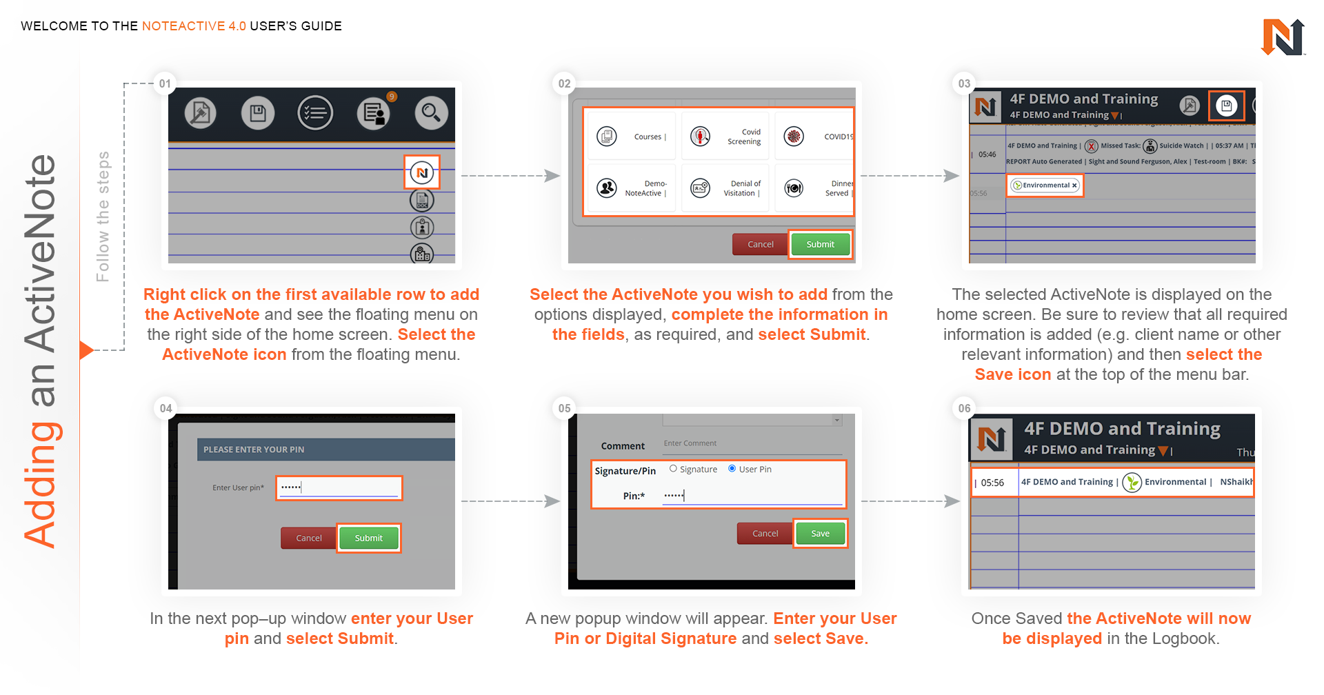 Adding an ActiveNote – Noteactive