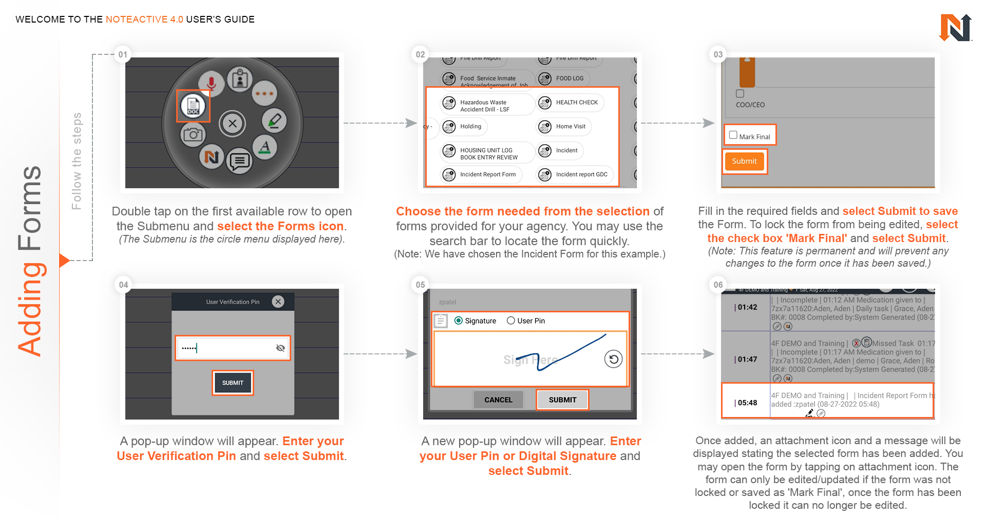 Adding Forms – Noteactive